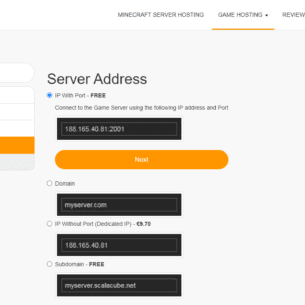 Free Minecraft Server Hosting Scalacube | TopServer.Network