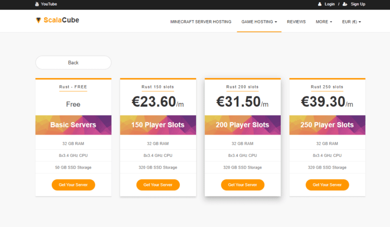 Free Rust Server Hosting Scalacube | TopServer.Network